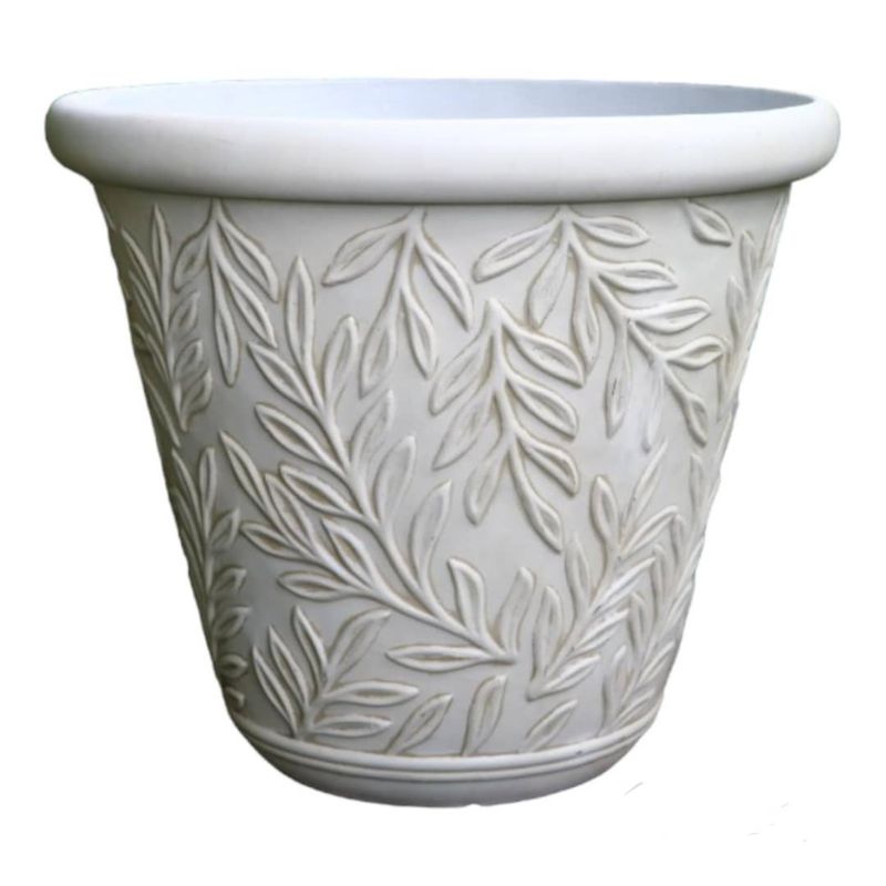 Member'S Mark 22Inch Medium White Garden Pot - Savvy Gardens Centre